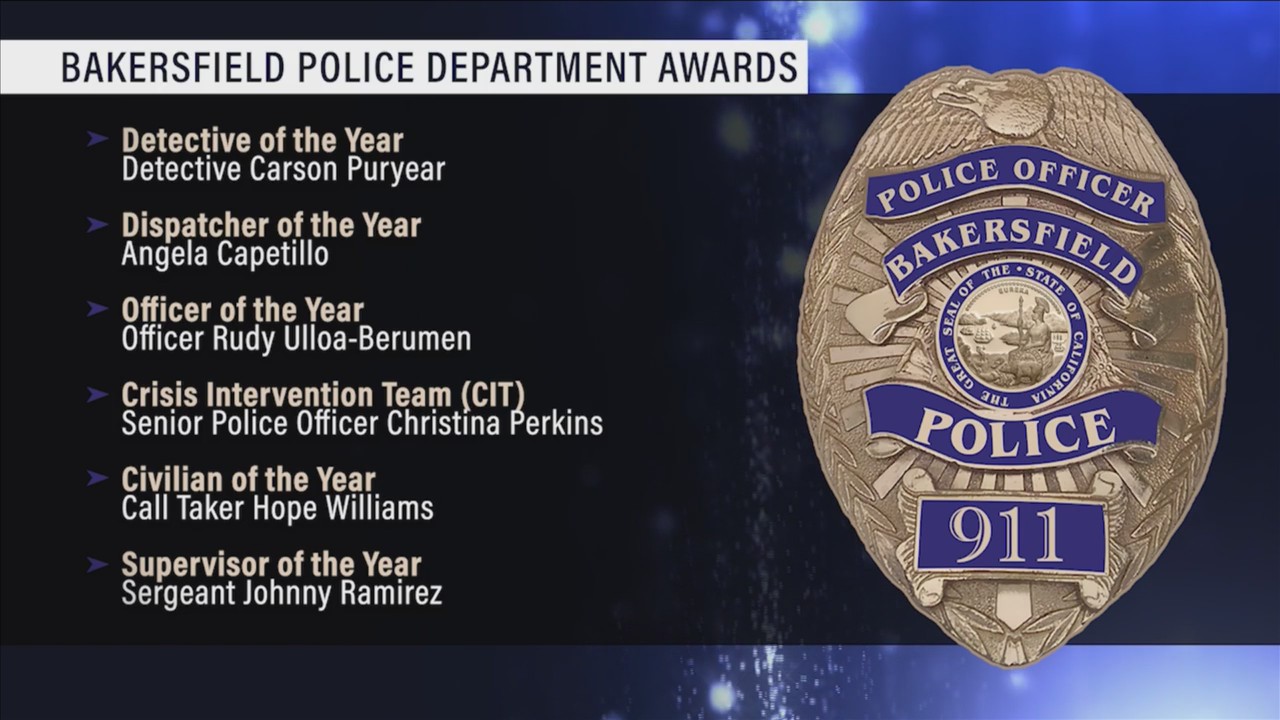 6 Bakersfield Police Department personnel honored