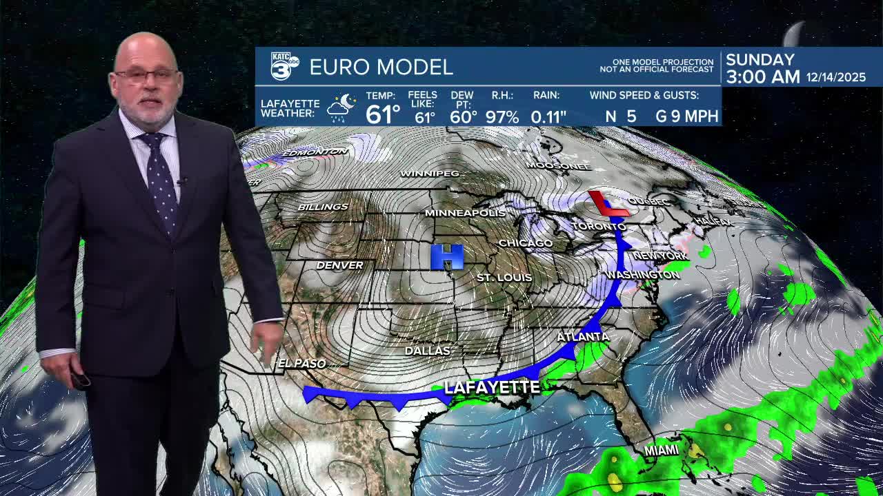 KATC weather forecast 6pm 121025