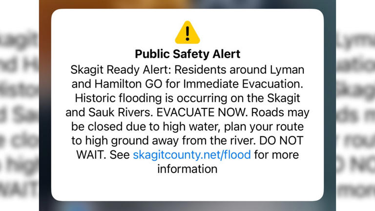 Live updates: 'Go now' evacuations, flooding, road closures in western WA