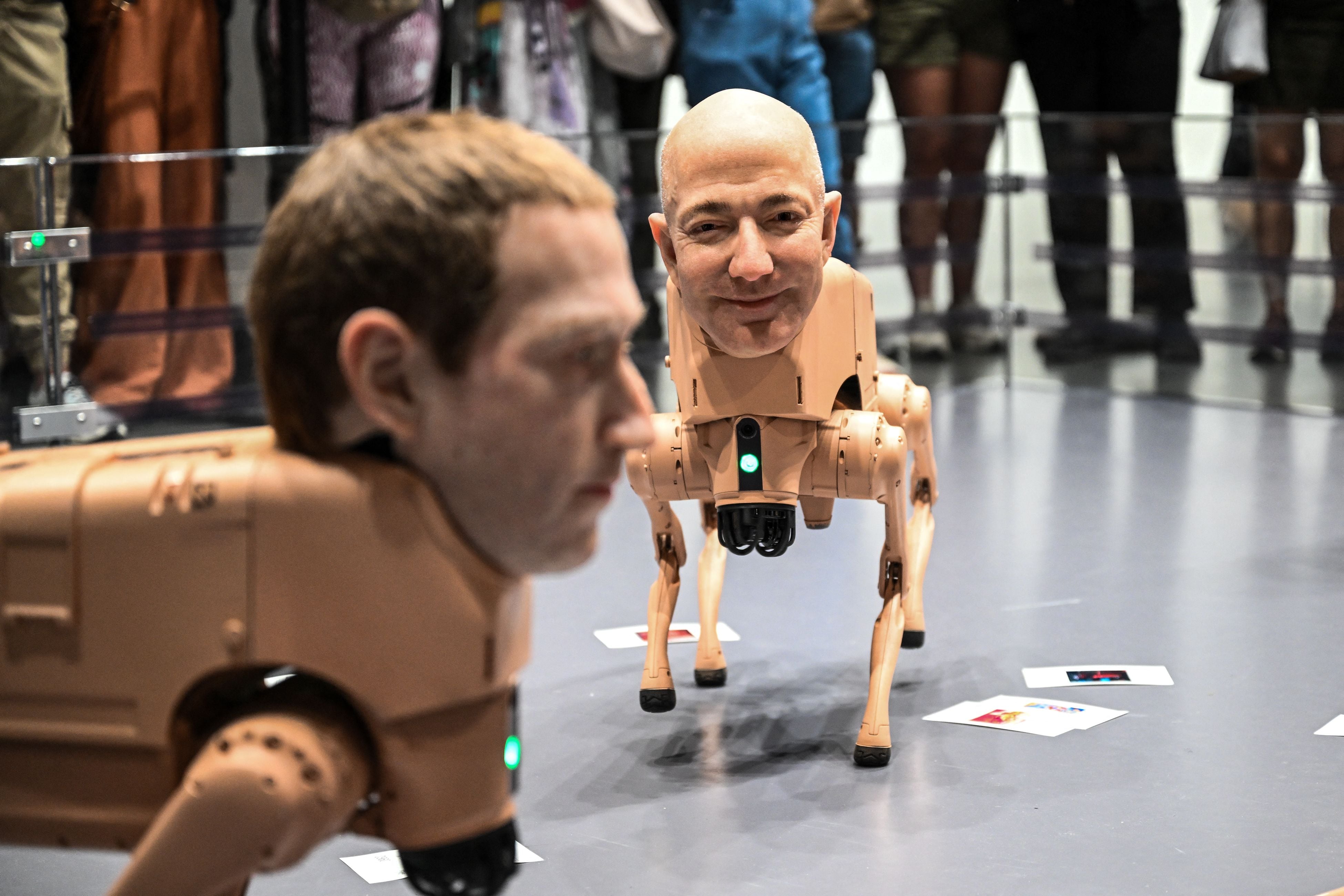 Robot dogs featuring Kim Jong-un, Musk sell for $100,000 at Art Basel