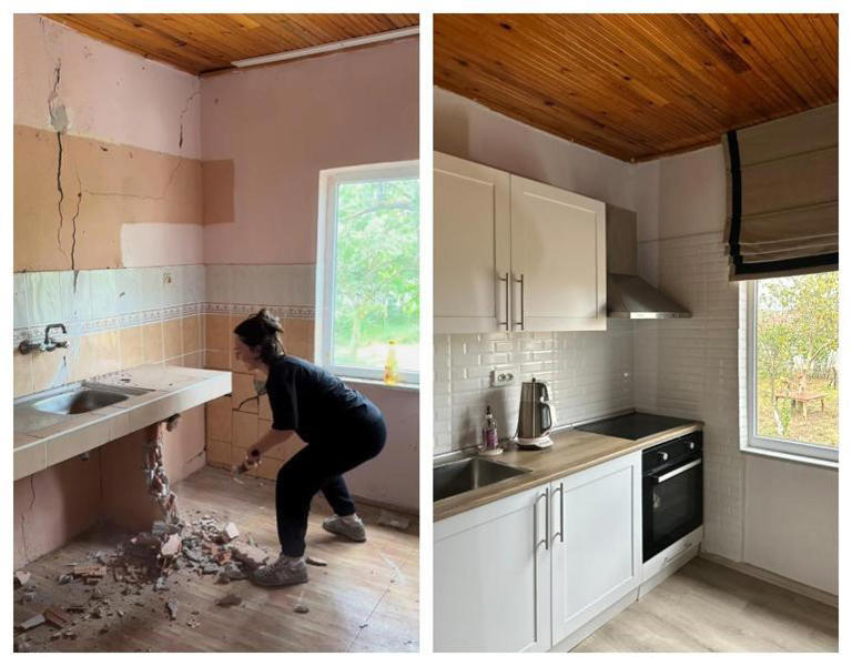 Terk edilmiş 50 yıllık köy evine göç ettiler! ‘Buradan bir şey olmaz ...