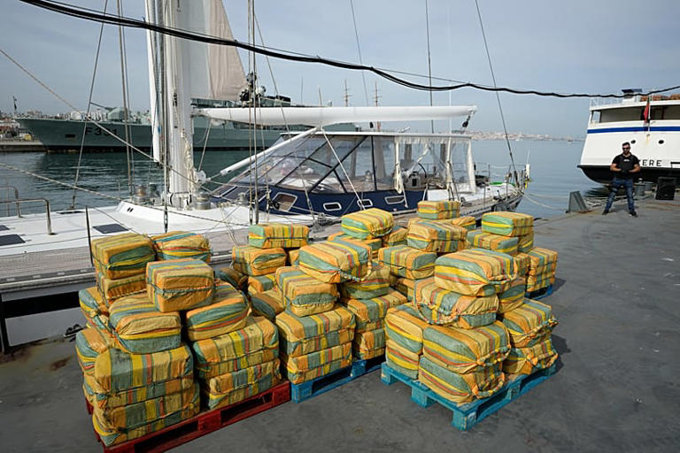 Portuguese police announce record nine-tonne cocaine haul off the ...