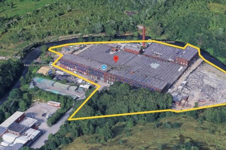 Mill complex left derelict by massive fire goes up for sale