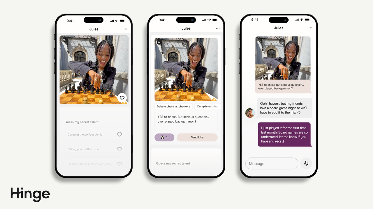 Hinge adds AI-inspired convo starters to help daters say hello