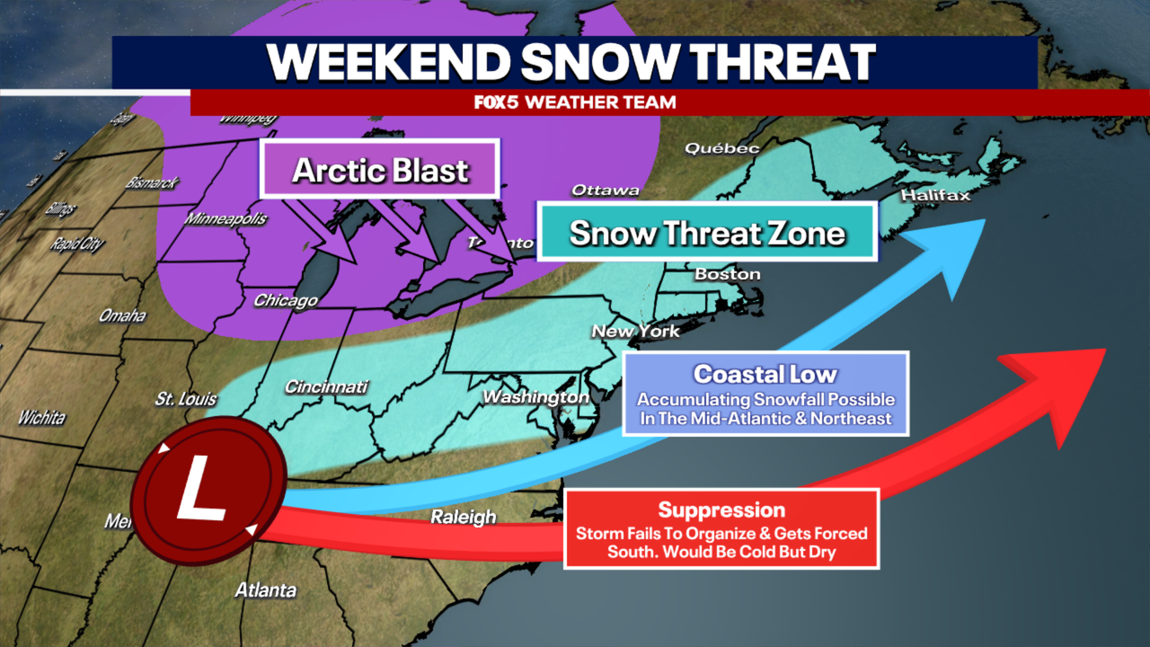 Snow possible for DC, Maryland, Virginia this weekend as bitter cold ...