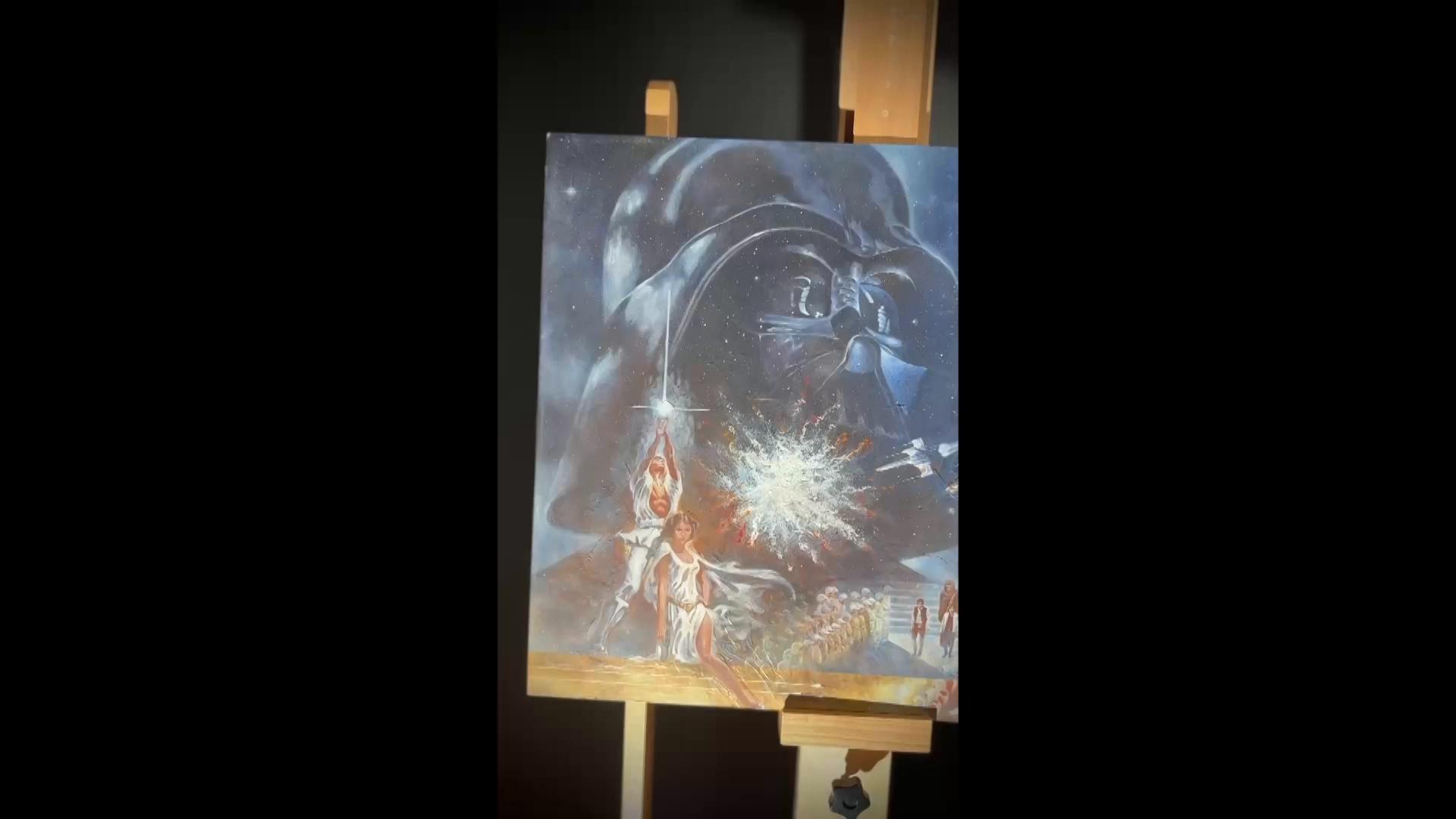 Painting behind first Star Wars posters sells at auction for $3.8 million