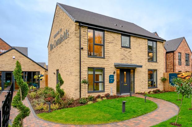 Dozens of visitors tour new show homes at North East development