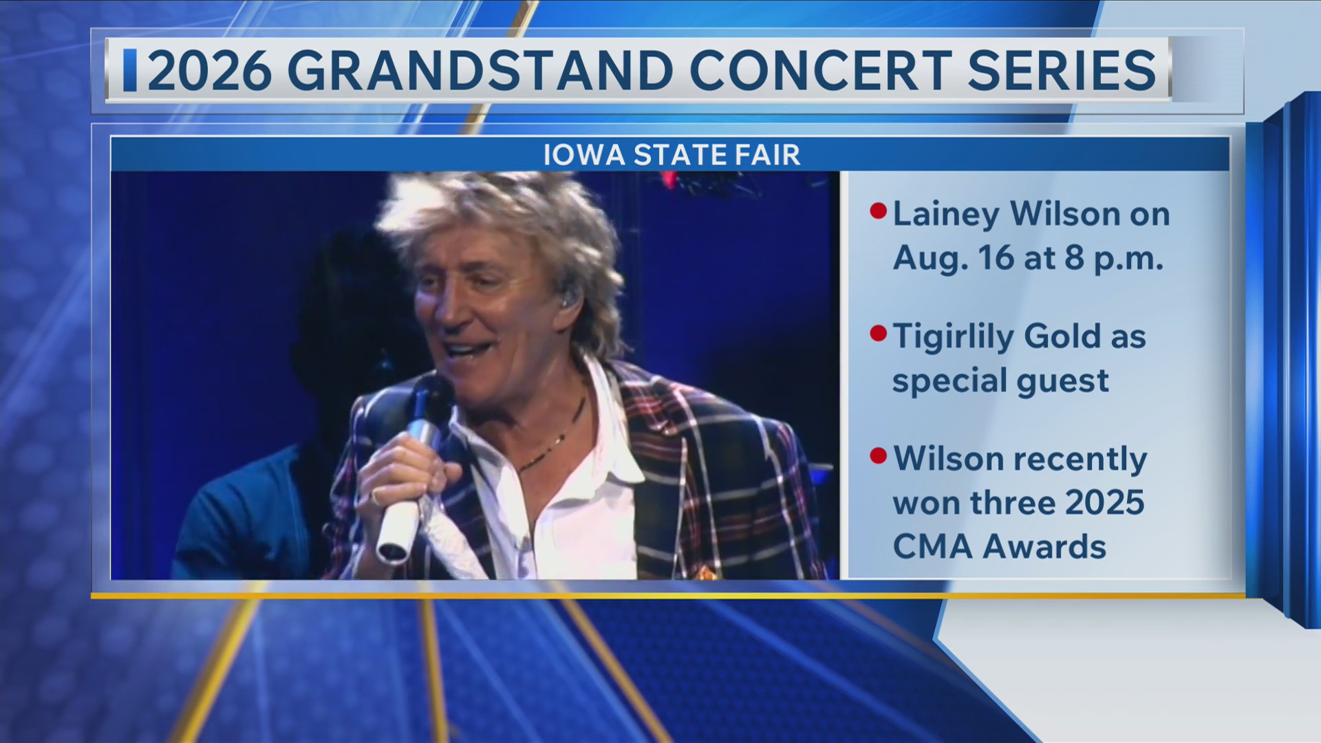 2026 grandstand concert series at the Iowa State Fair