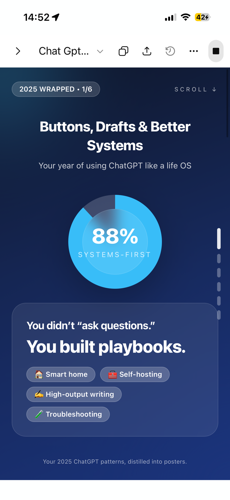 I created my own 2025 ChatGPT wrapped (and you can too)