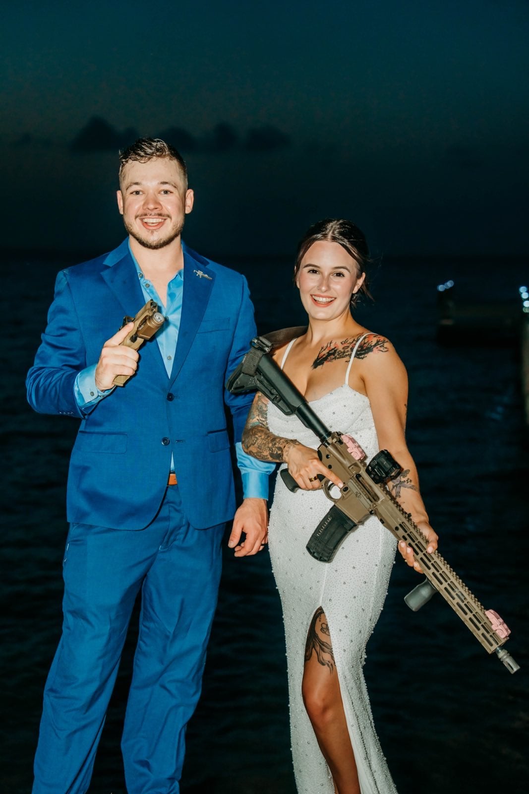 Kyle Rittenhouse returns to social media with gun-toting new wife