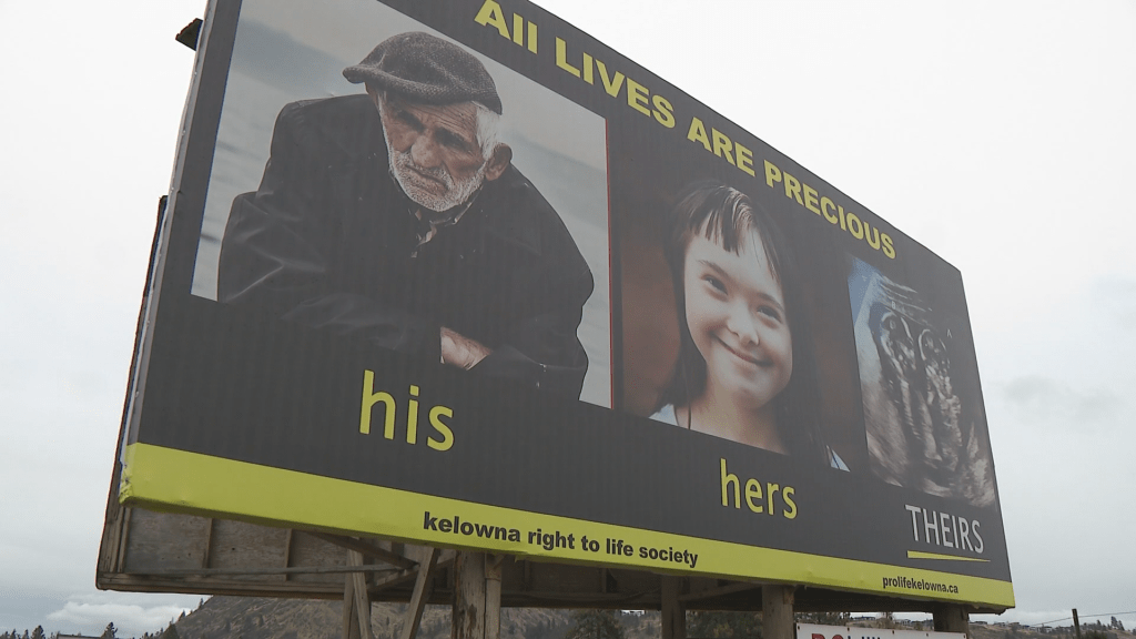 Anti-abortion billboards in West Kelowna, BC to be taken down