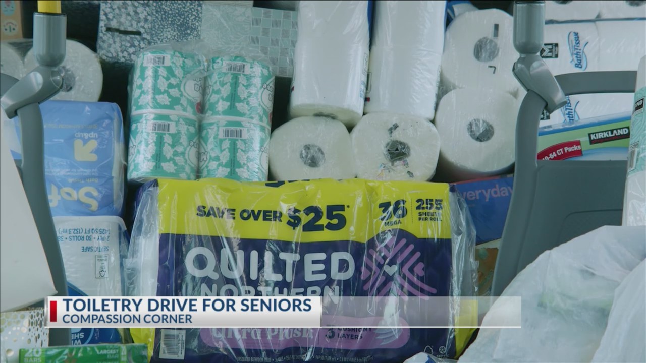 Toiletry drive for seniors at Compassion Corner