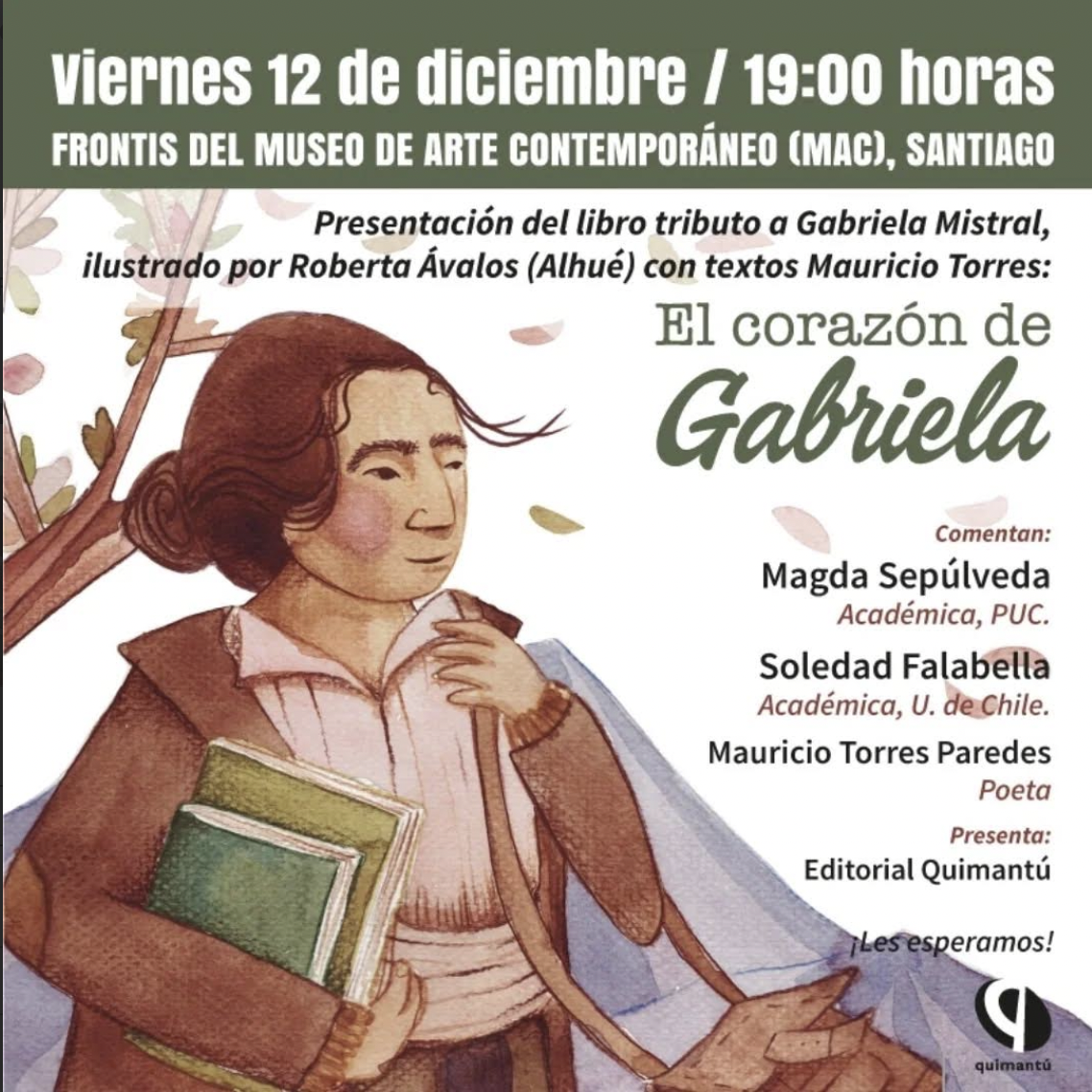 Lanzamiento del libro “El corazón de Gabriela”