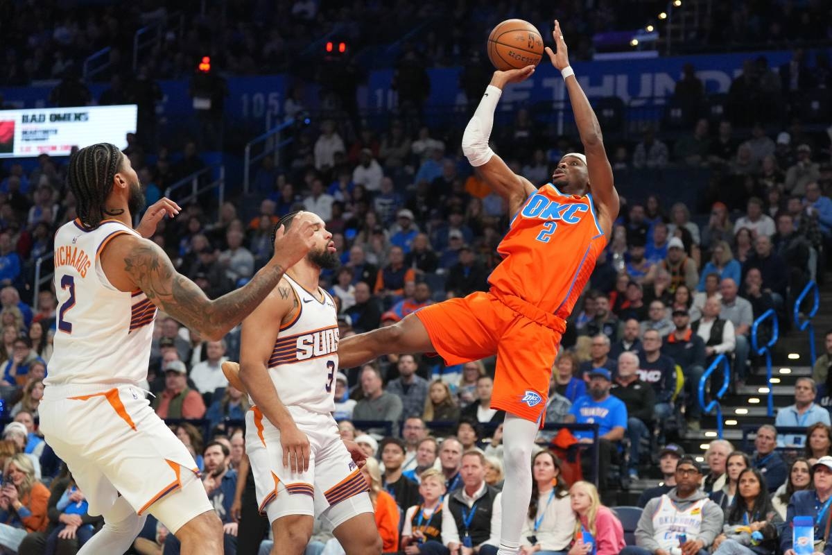 SGA scores 28 as Thunder tie NBA mark for best start