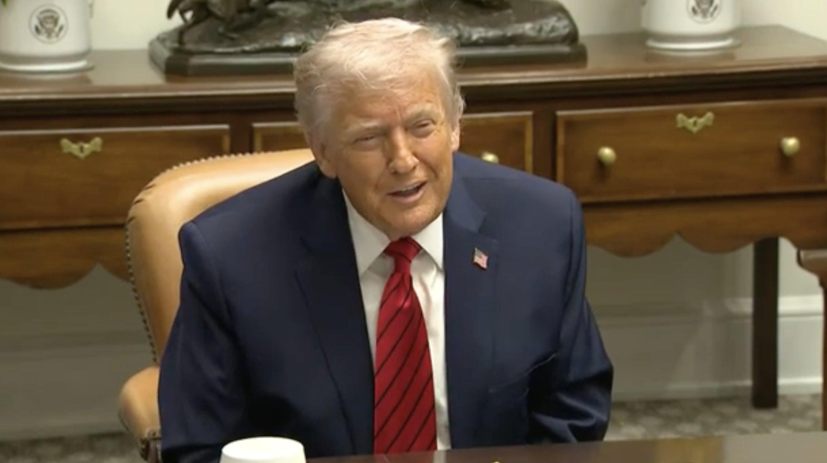 'You work for the Democrats, don't you?': Trump puts his childish ...