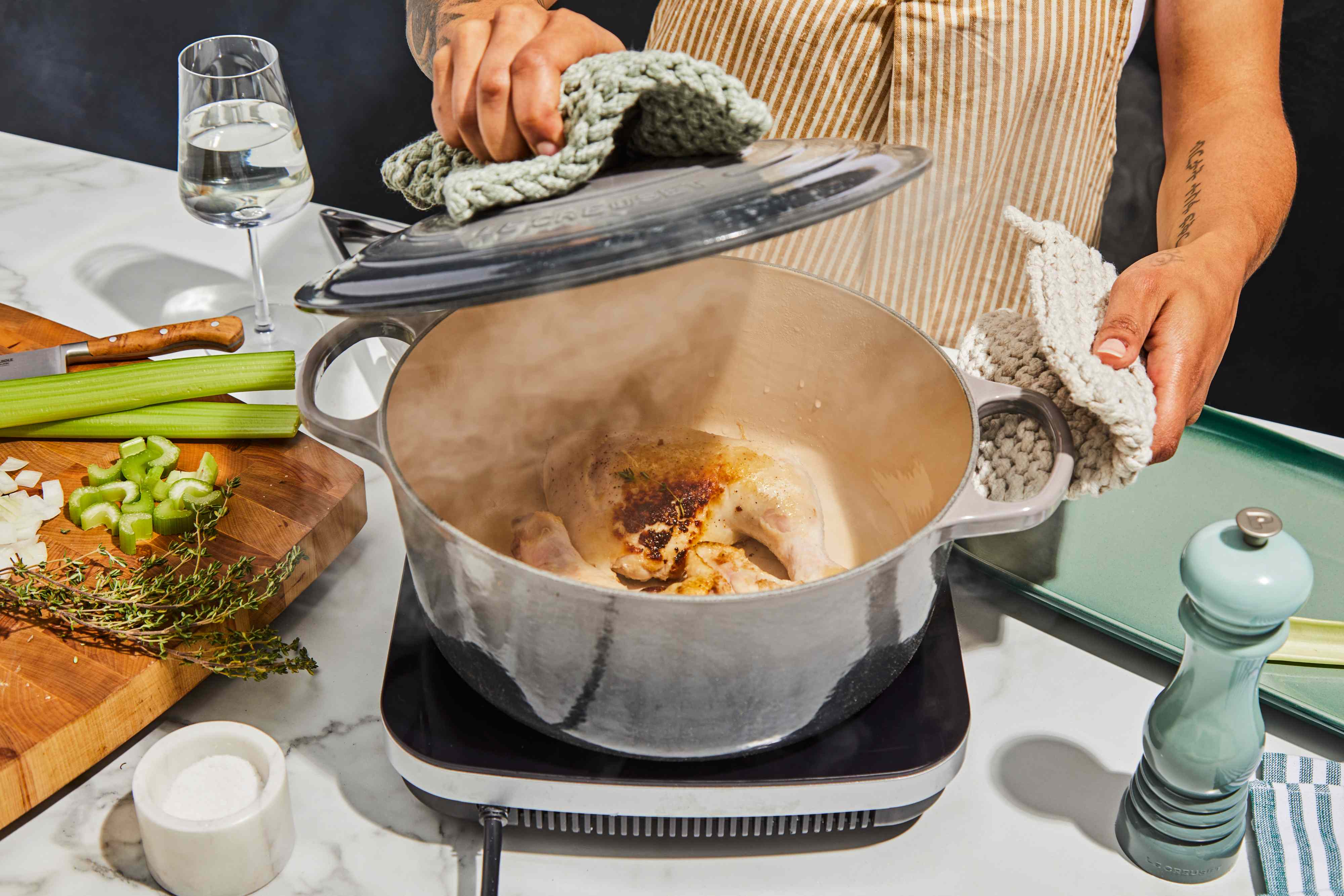 Dutch ovens from Staub, Le Creuset, Lodge, Martha Stewart, and more ...