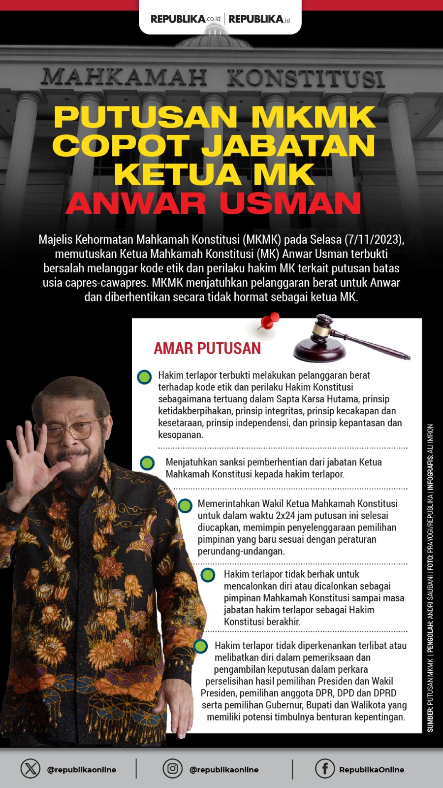 Jabatan Ketua MK Suhartoyo sah, MKMK: Ada upaya sesatkan alur penalaran ...