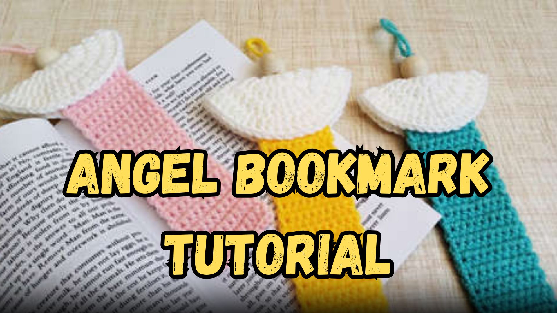 Cute crochet angel bookmark tutorial – unique handmade bookmark