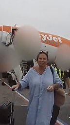 Moment woman is arrested as her flight lands for running drugs ring