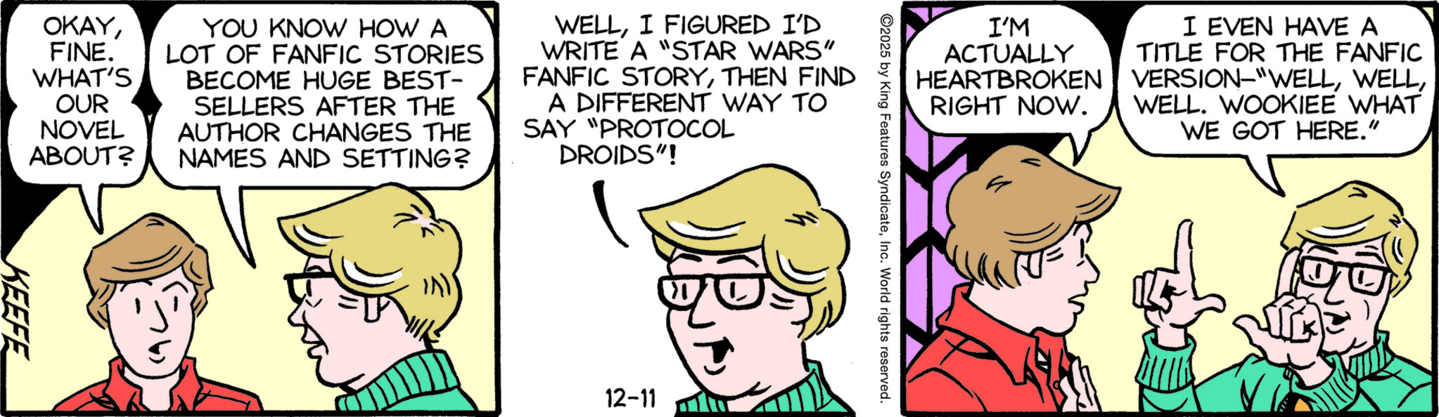 Sally Forth by Francesco Marciuliano; drawn by Jim Keefe