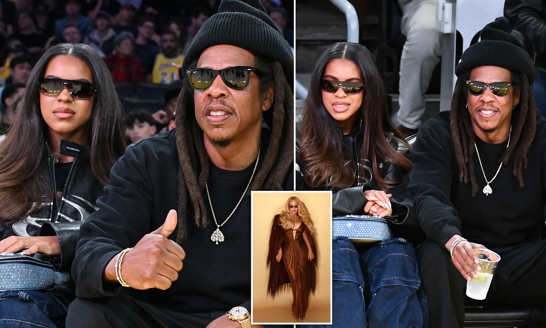 Blue Ivy, 13, is spitting image of mom Beyonce at basketball game with ...