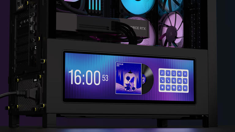 Corsair's new Frame 4000D LCD RS ARGB comes with a 14.5-inch ...
