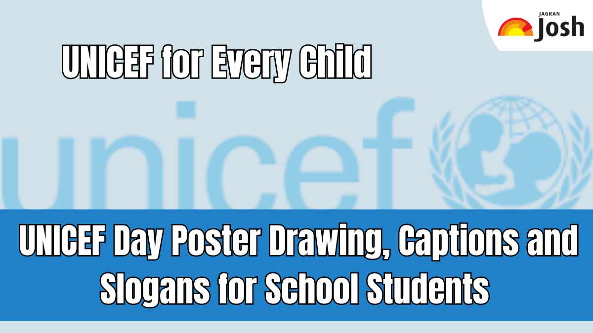 UNICEF Day poster drawing, captions and slogans for school students