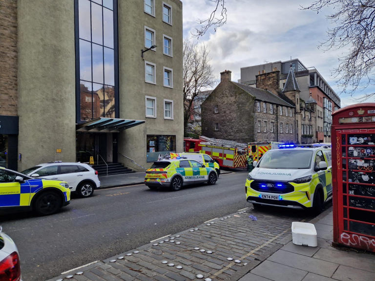 Edinburgh's Grassmarket closed due to property fire with emergency ...