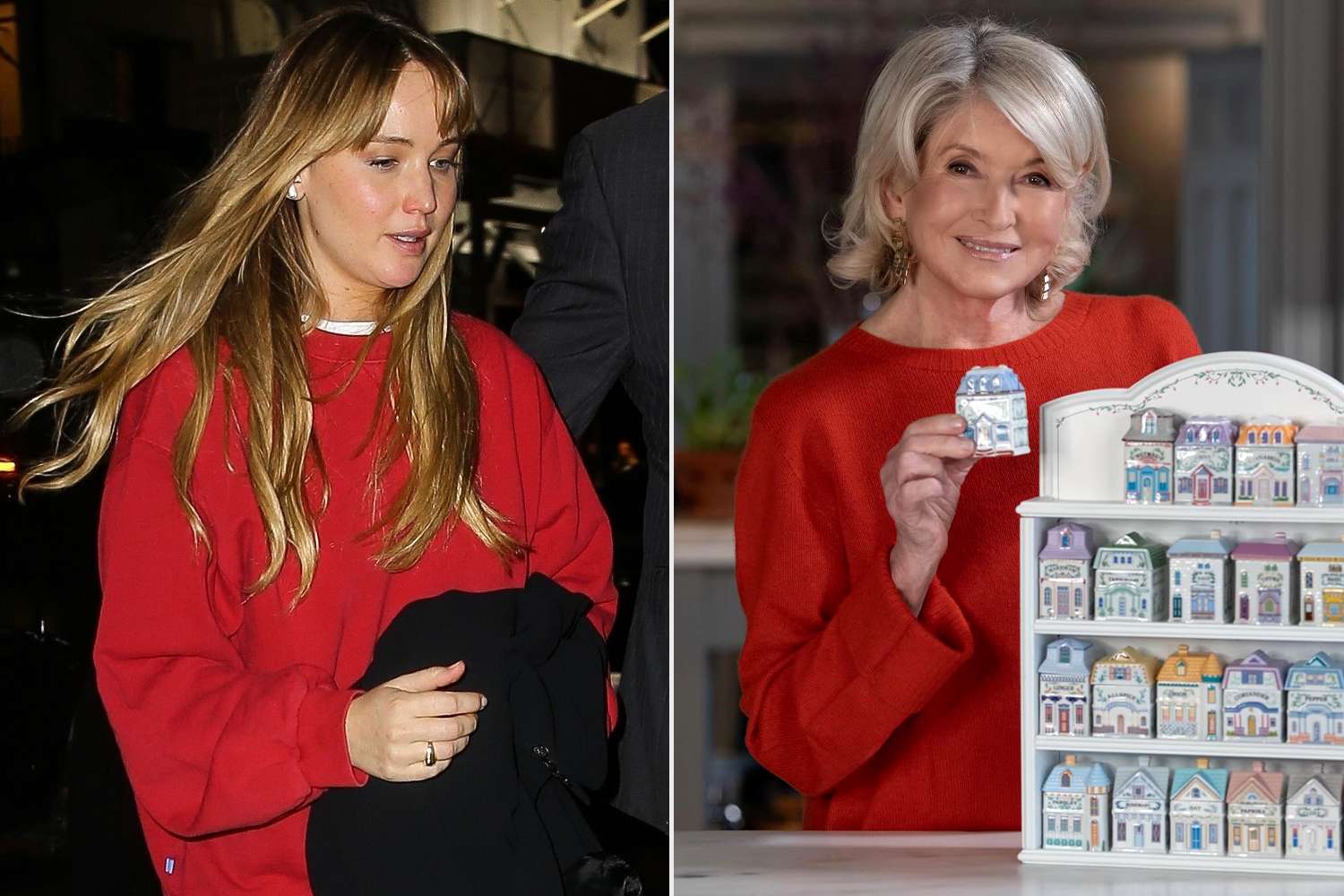 Jennifer Lawrence, 35, and Martha Stewart, 84, twinned in the easy ...