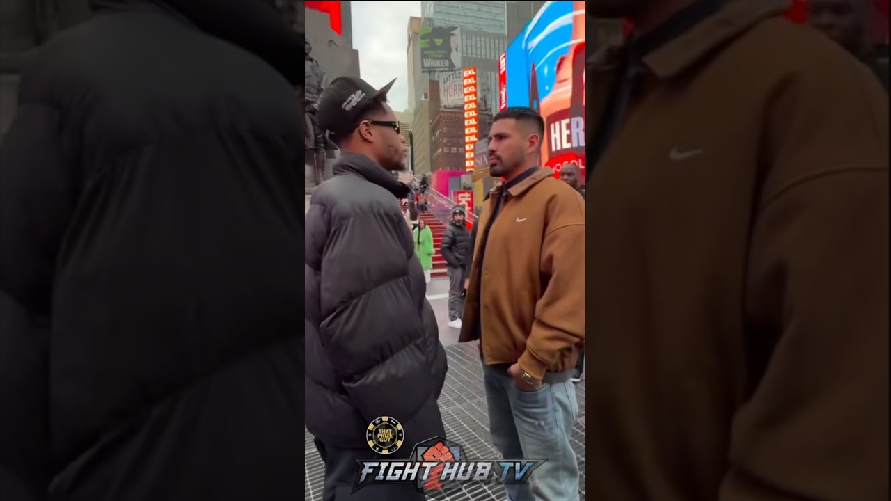 Devin Haney & Jose Ramirez second face off in Time Square!