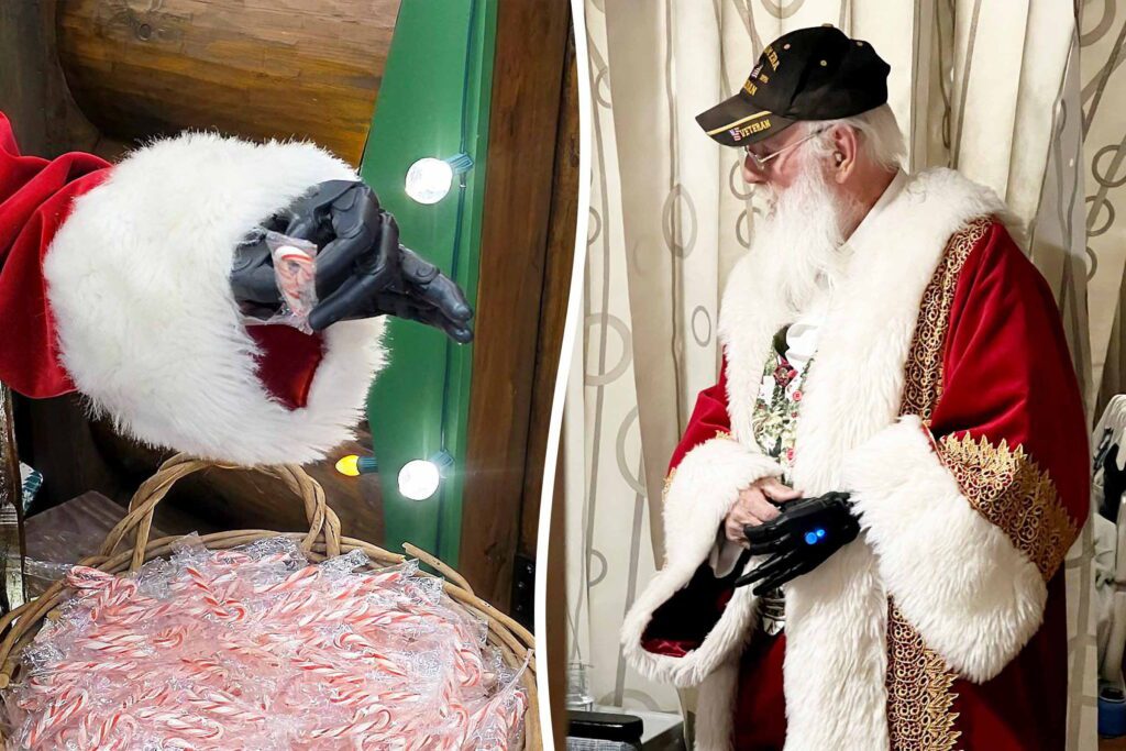 First US Navy vet Santa with bionic arm gets upgrade – to lift heavy ...