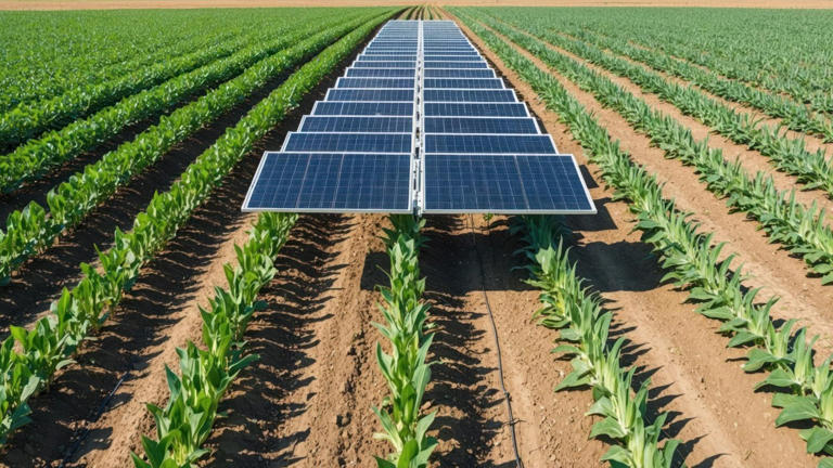 Solar-panel crops reveal a result that could change farming