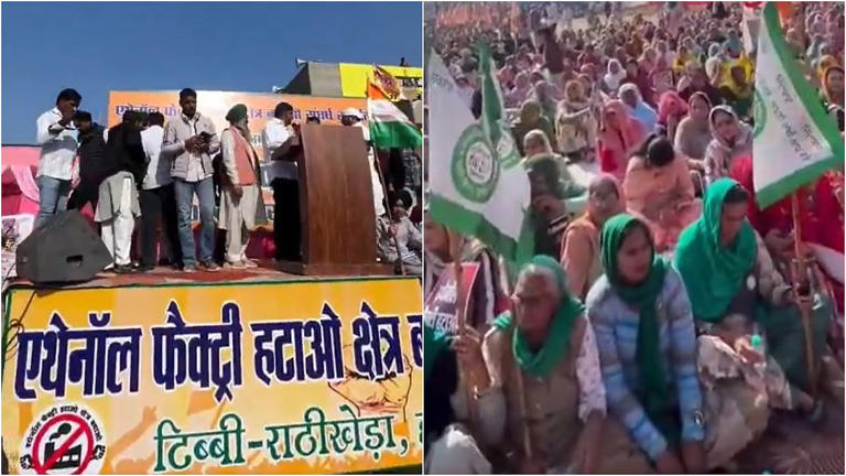 Rajasthan news: Tension in Tibbi as farmers’ protest against ethanol ...