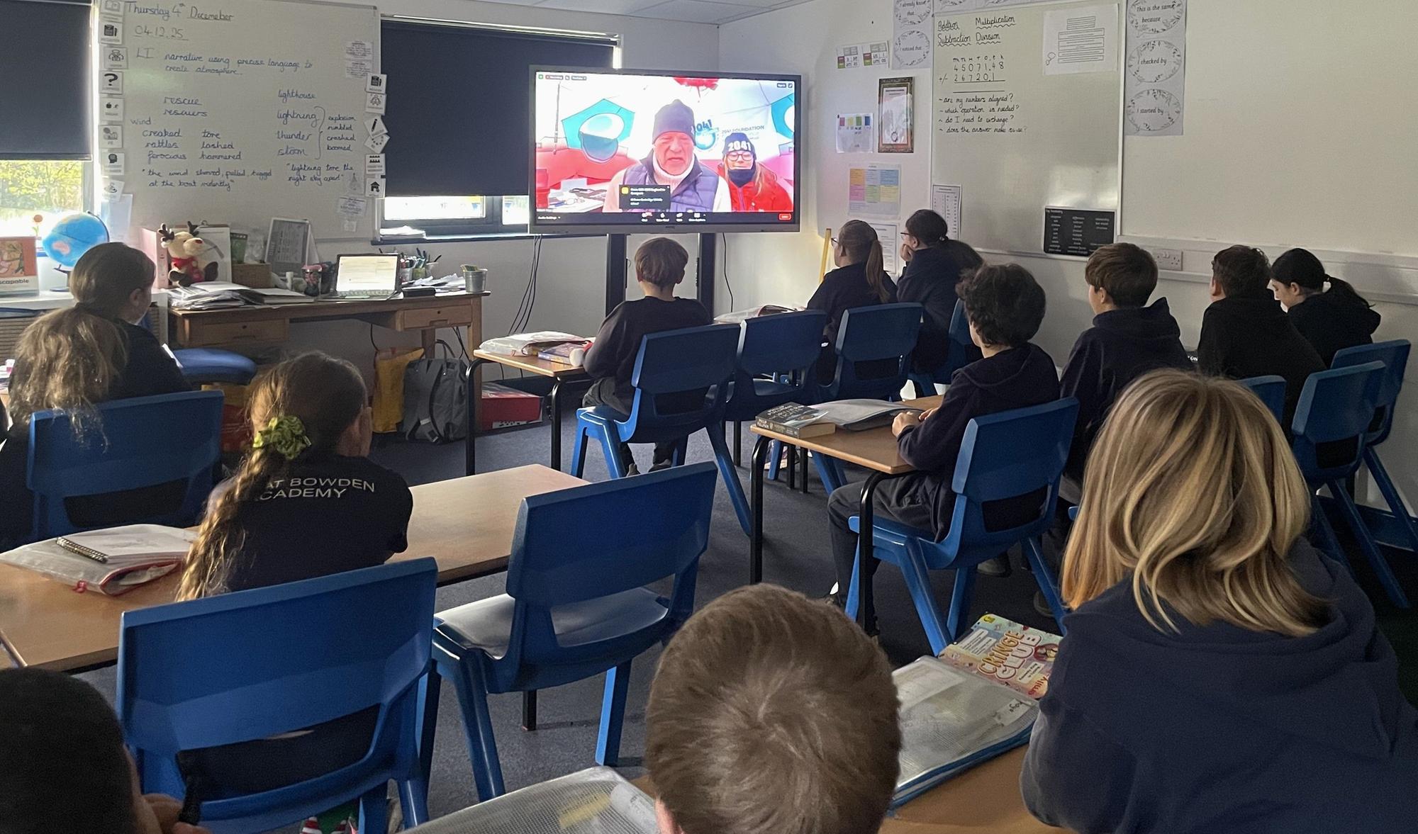 Live from Antarctica: Great Bowden Academy pupils meet world-renowned ...