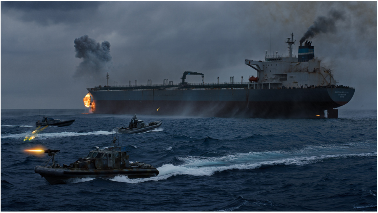Ukrainian forces hit Russian covert fleet moving through foreign seas