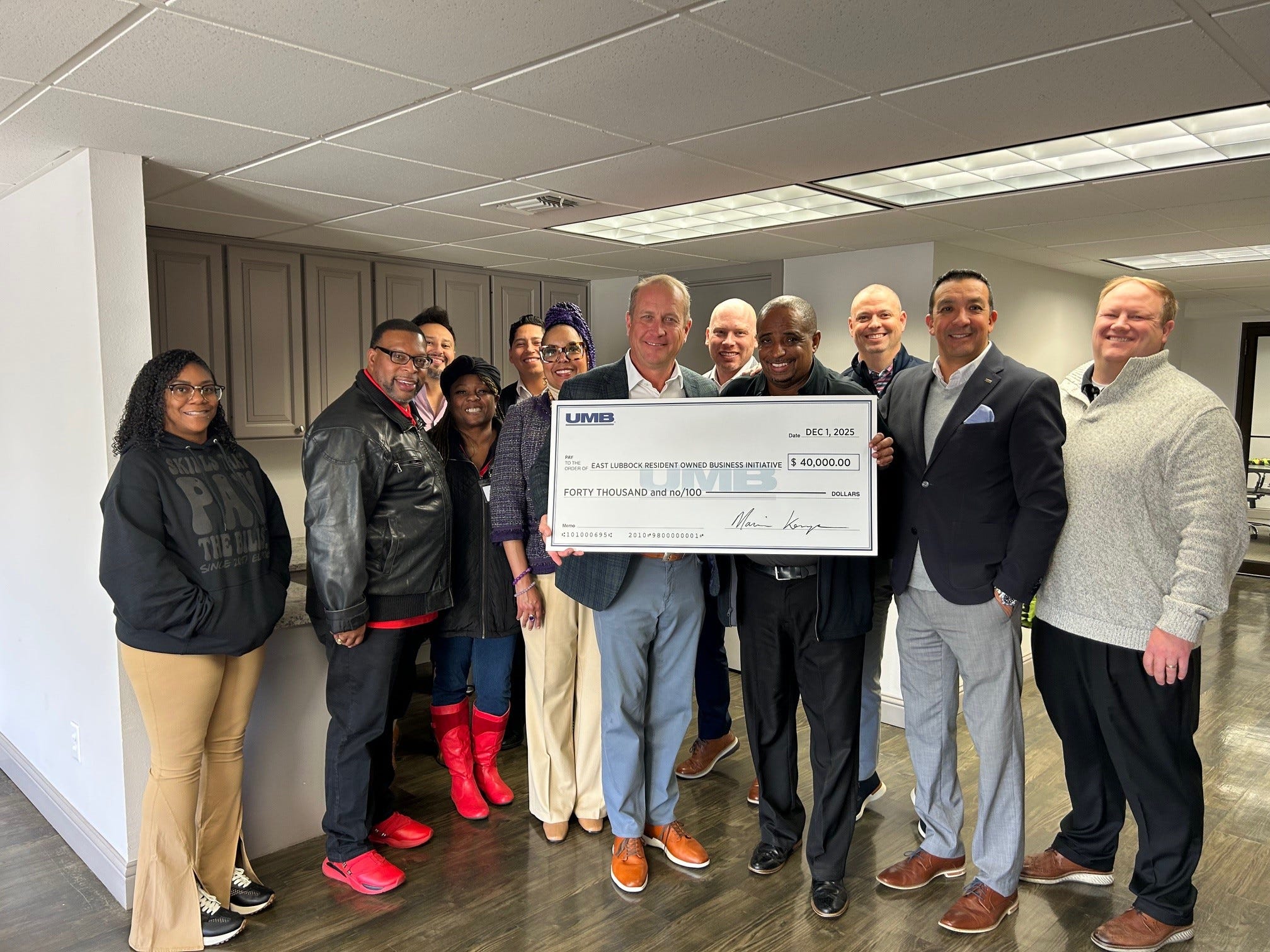 UMB Bank announces $250K in donations to Lubbock-area nonprofits