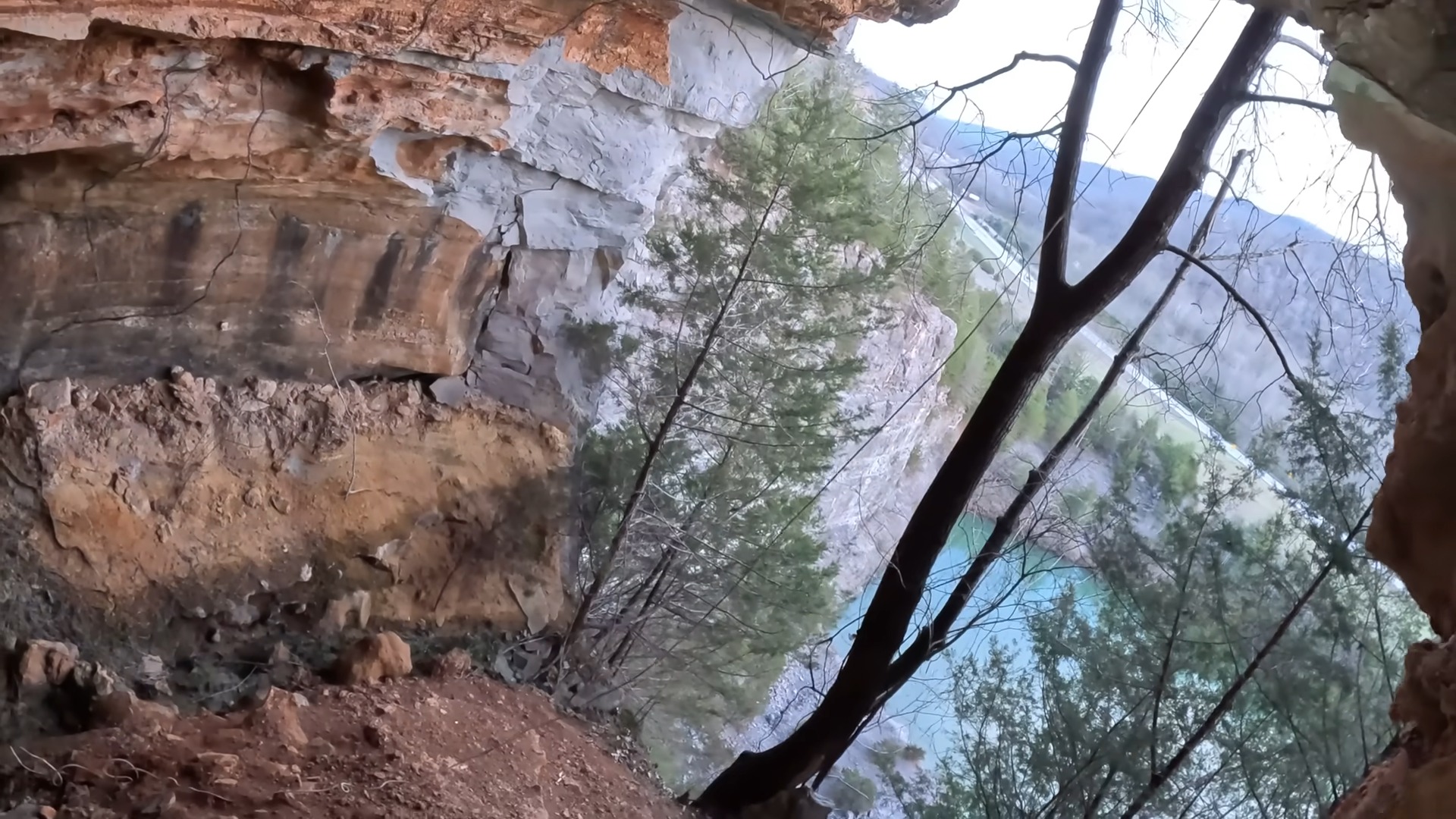 We found a hidden cave off the interstate... and instantly regretted it