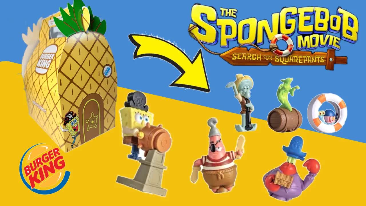 The SpongeBob Movie Search for SquarePants | Burger King Kids Meal Toys