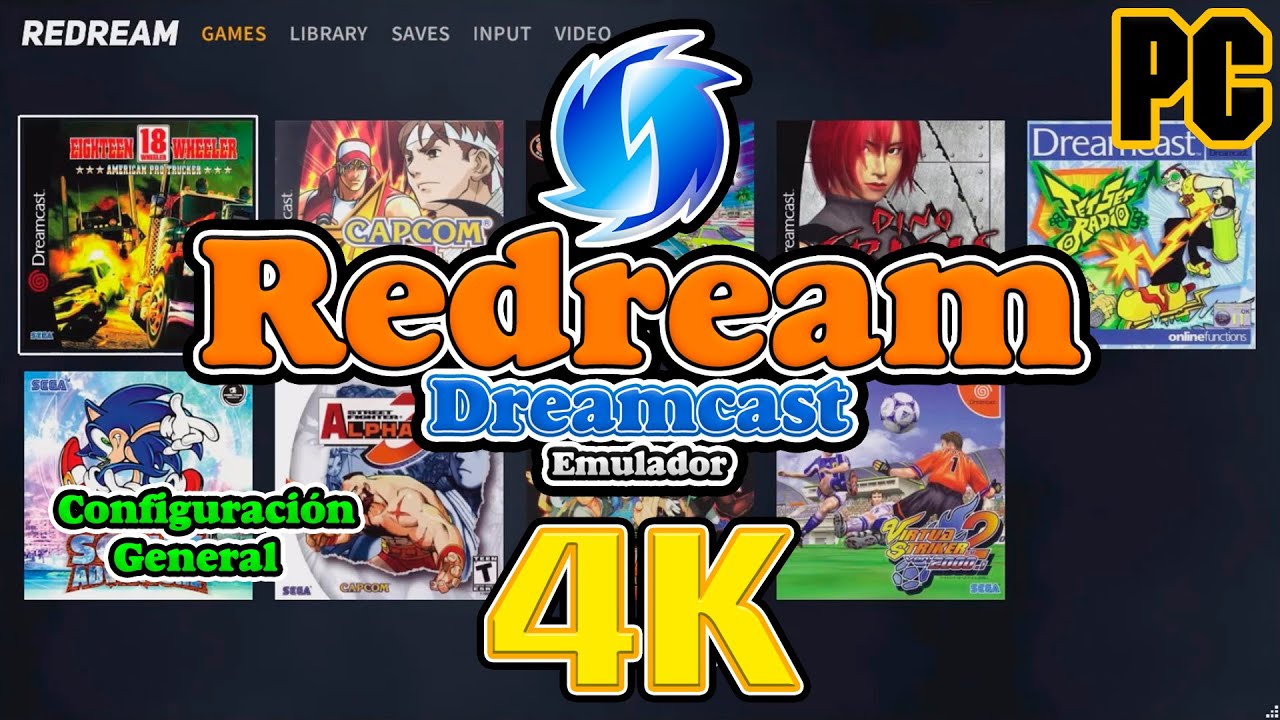 Redream - emulador de Dreamcast para PC - configuración general - 2022