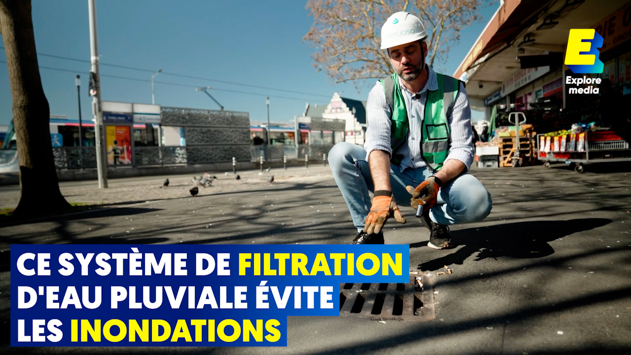 Ce système de filtration d'eau pluviale évite les inondations