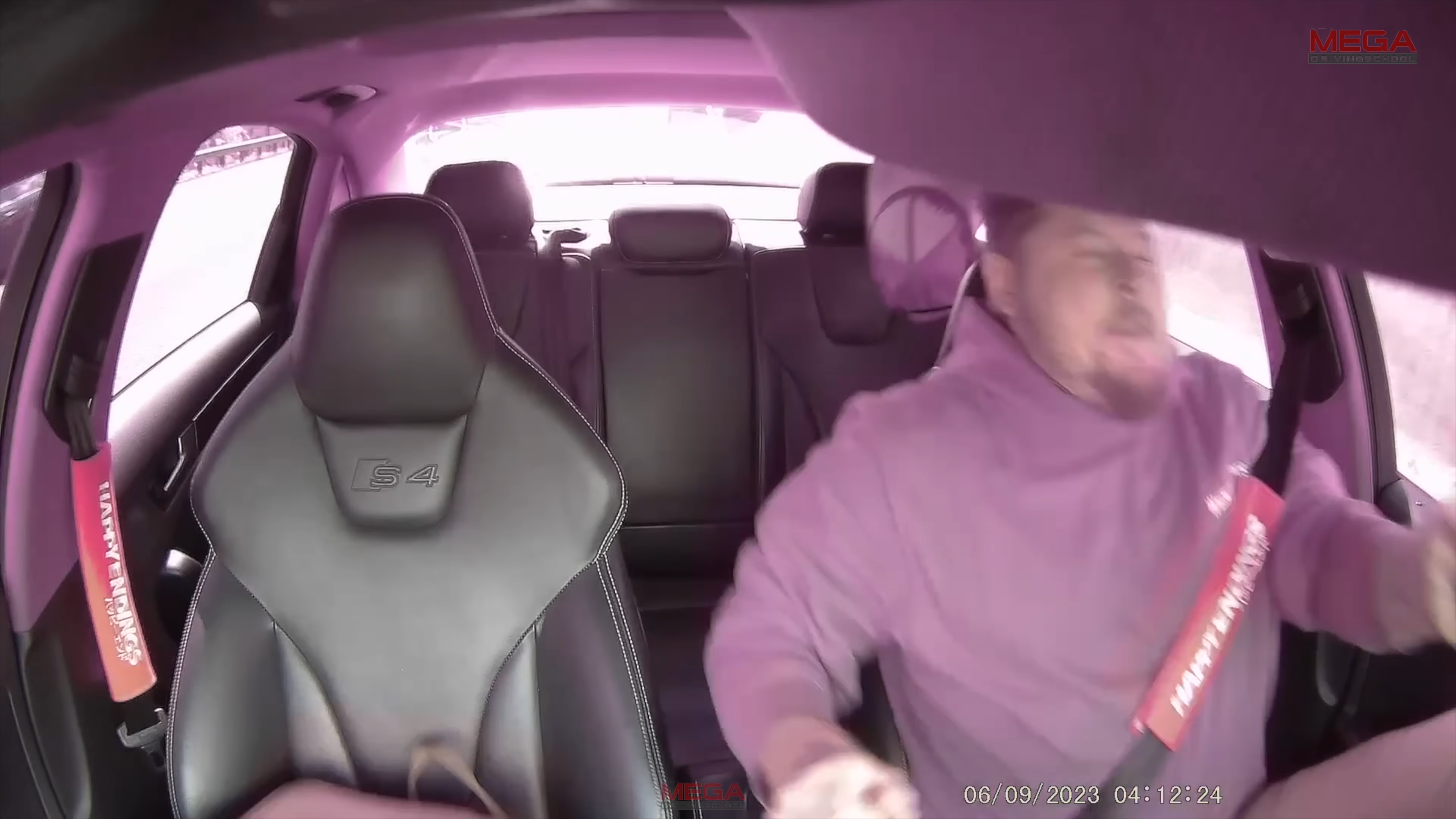 What a car crash really looks like from inside the vehicle