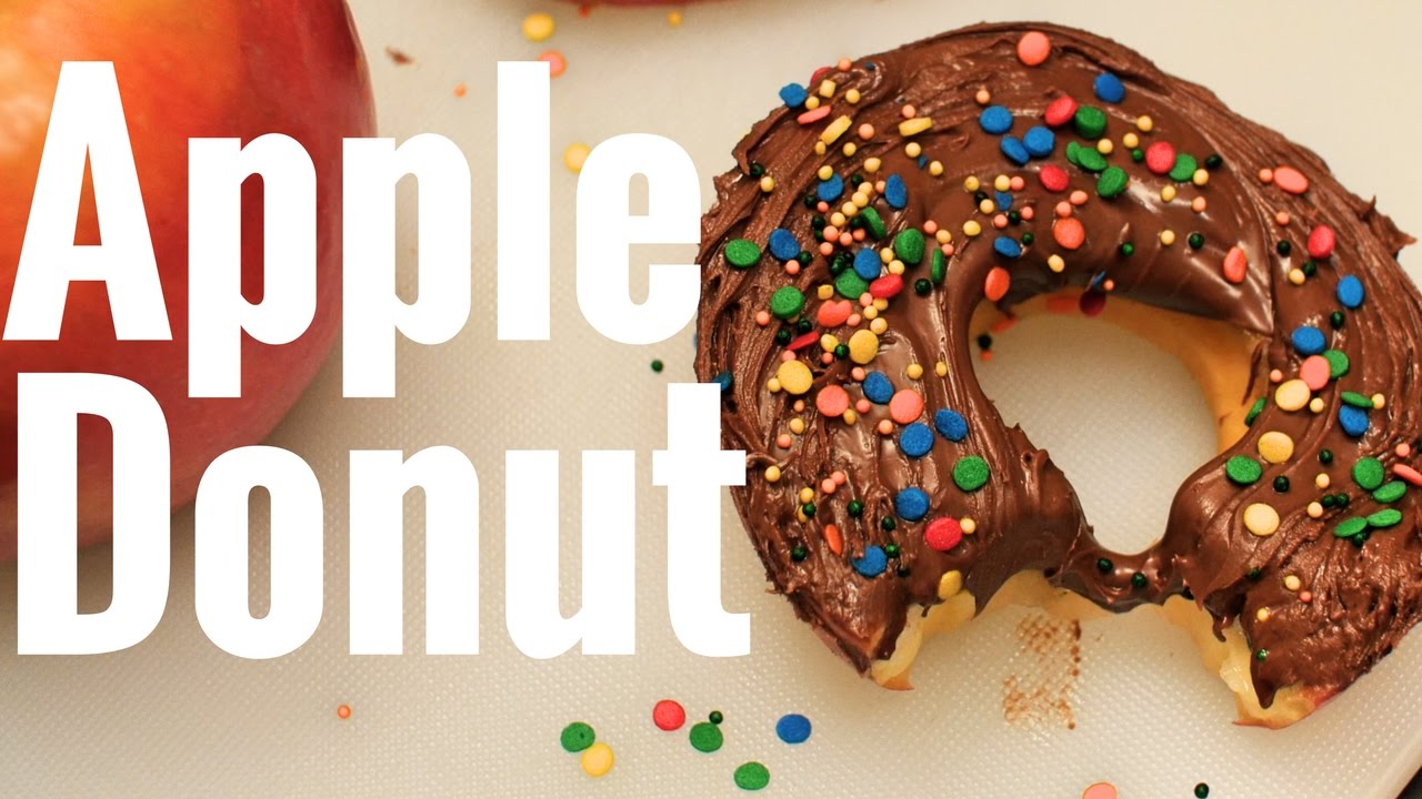 Turn apple slices into playful donut-inspired party snacks