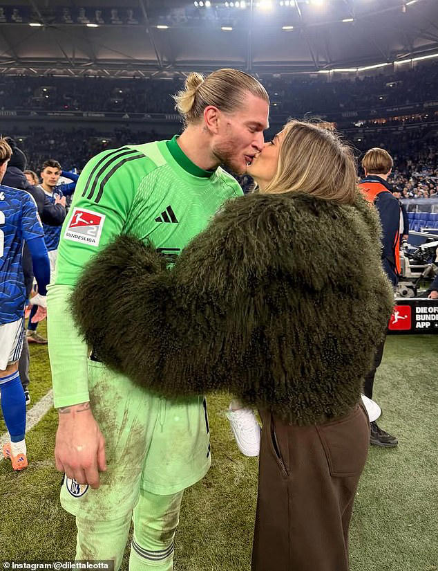 Baby joy for Loris Karius and his stunning TV presenter WAG Diletta Leotta
