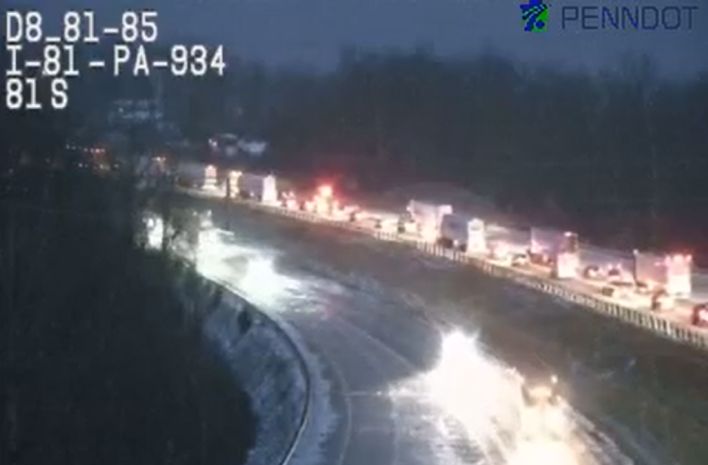 Morning crash causes heavy backup on I-81