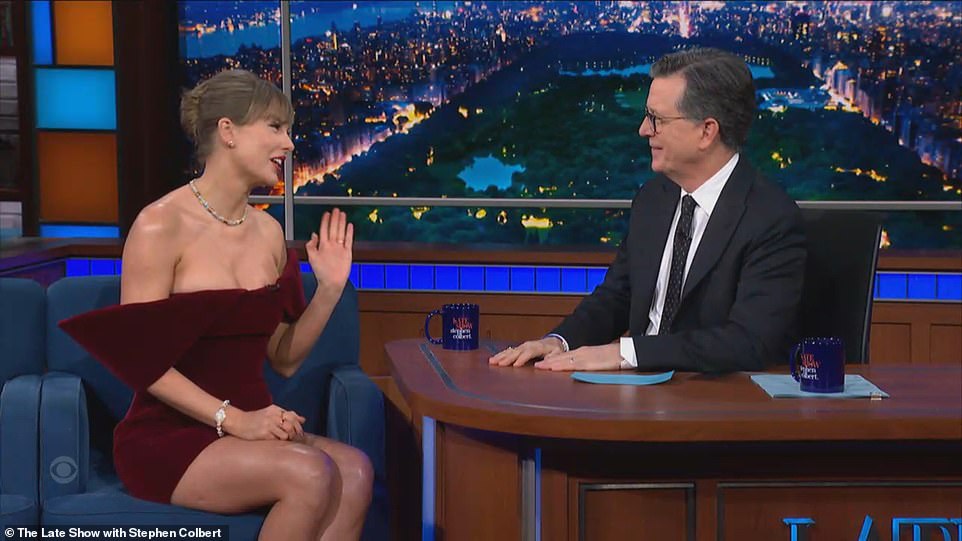 Taylor Swift makes glam appearance on Late Show in a $1.7k minidress
