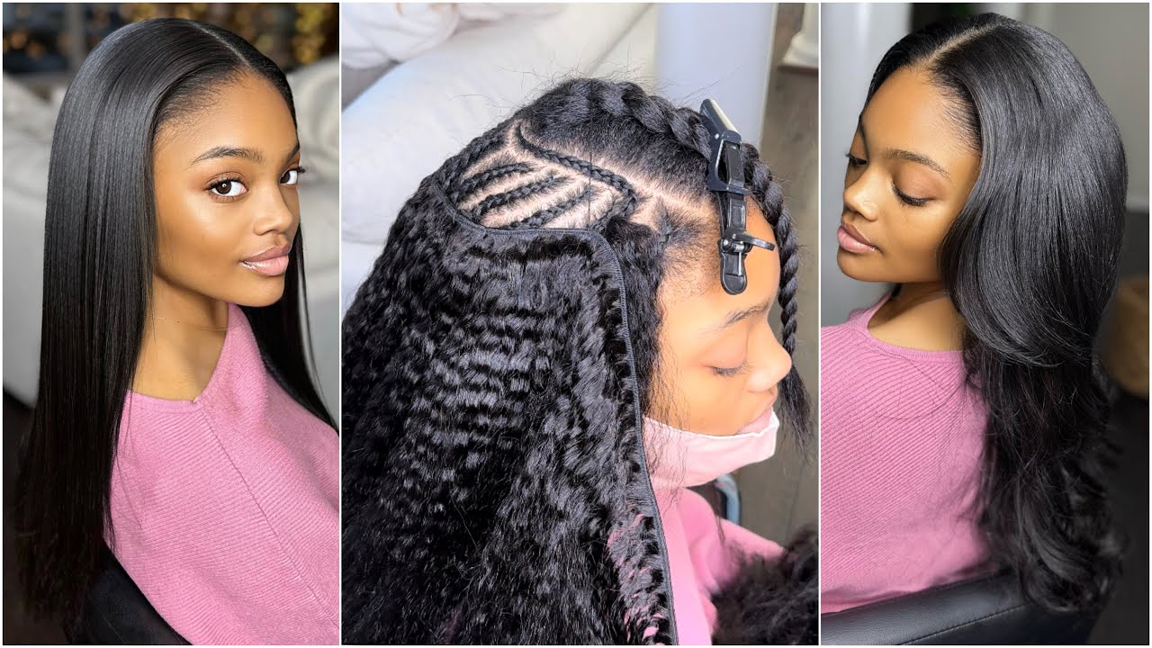 Sew-in magic with kinky straight hair: Easy and stylish looks