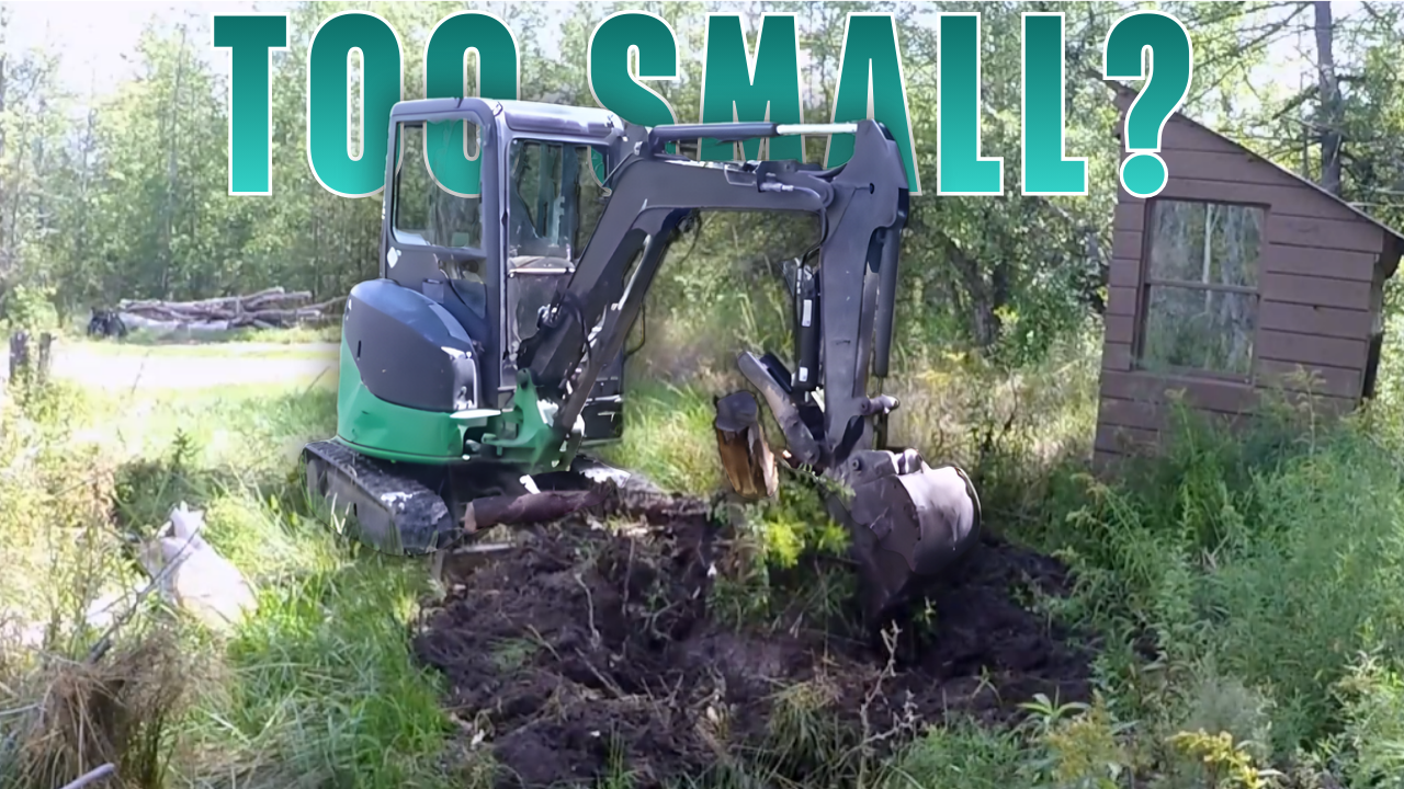 Mini excavator stump digging – is it too small?