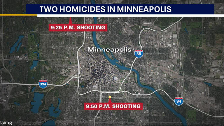 Minneapolis deadly shootings: 2 people killed in separate incidents ...