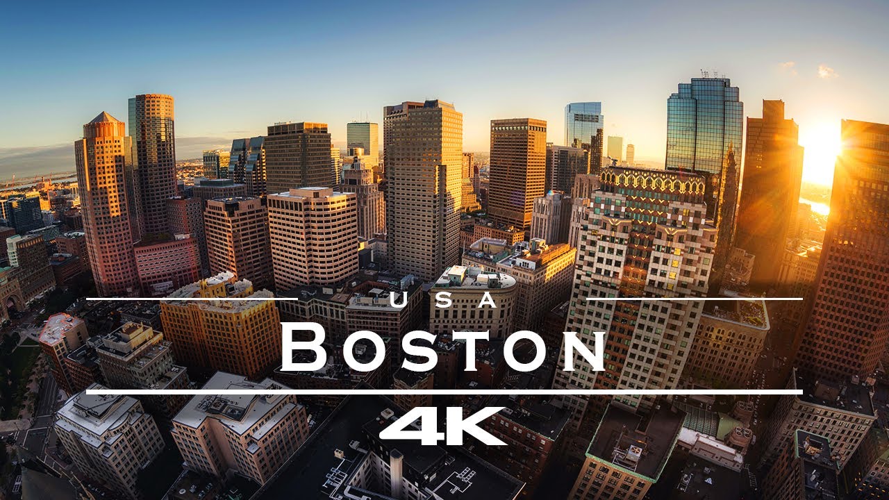 Boston, USA by drone | Stunning 4K aerial views