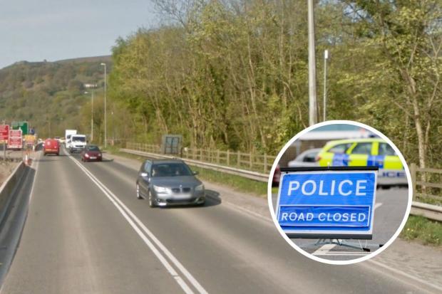 Fire service and police rush to scene after crash closes A-road
